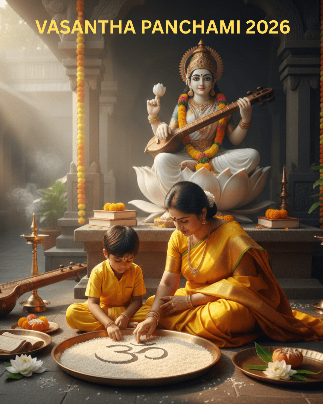 Vasantha Panchami 2026: Best Temples for Aksharabyasam & Auspicious ...